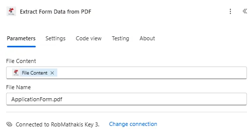 Extract Form Data from PDF in Power Automate | PDF4me